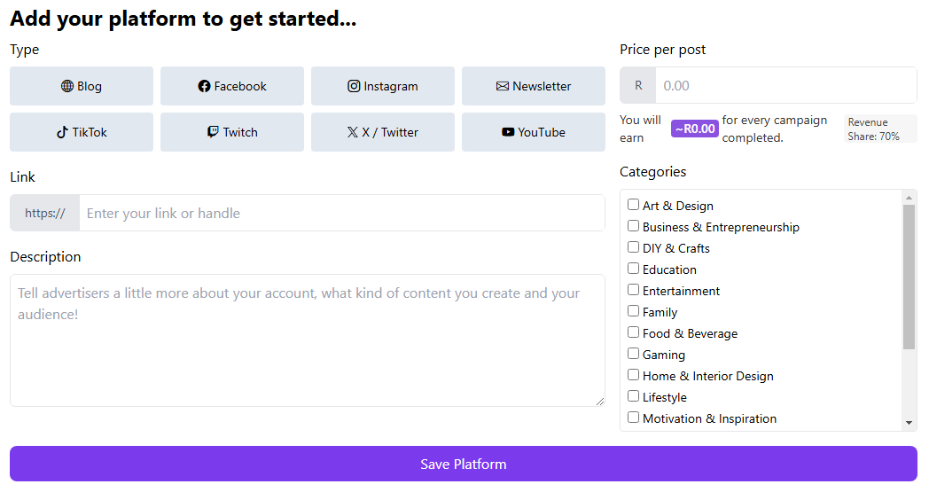 How to create a platform – Lit Documentation